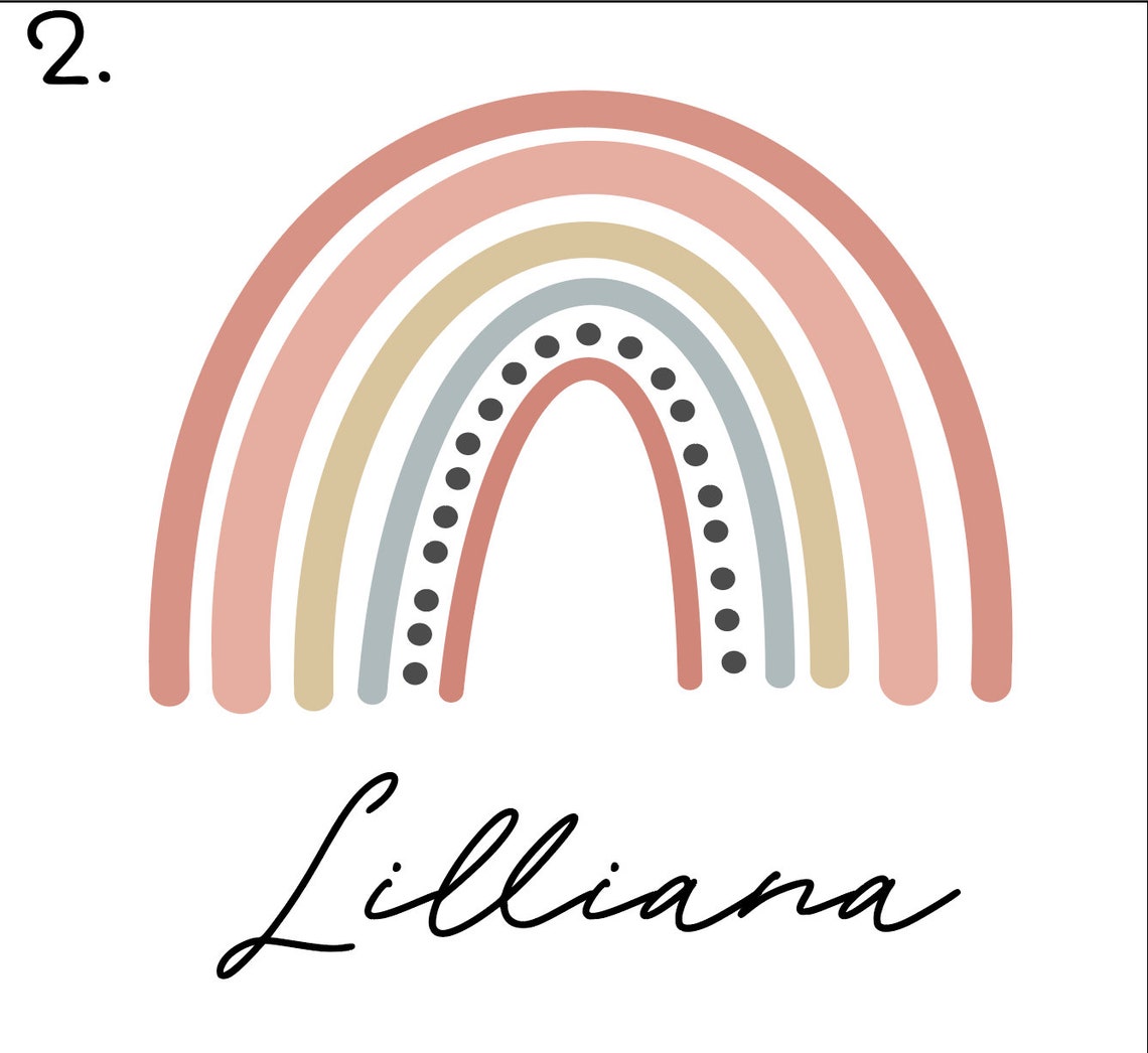 Rainbow Name Sign Nursery Sign Little Girl Personalized - Etsy