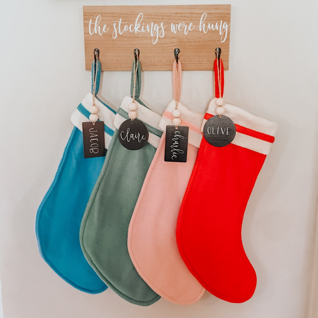 Boho Stocking Tag Stocking Tag Present Tag Name Tag Personalized ...