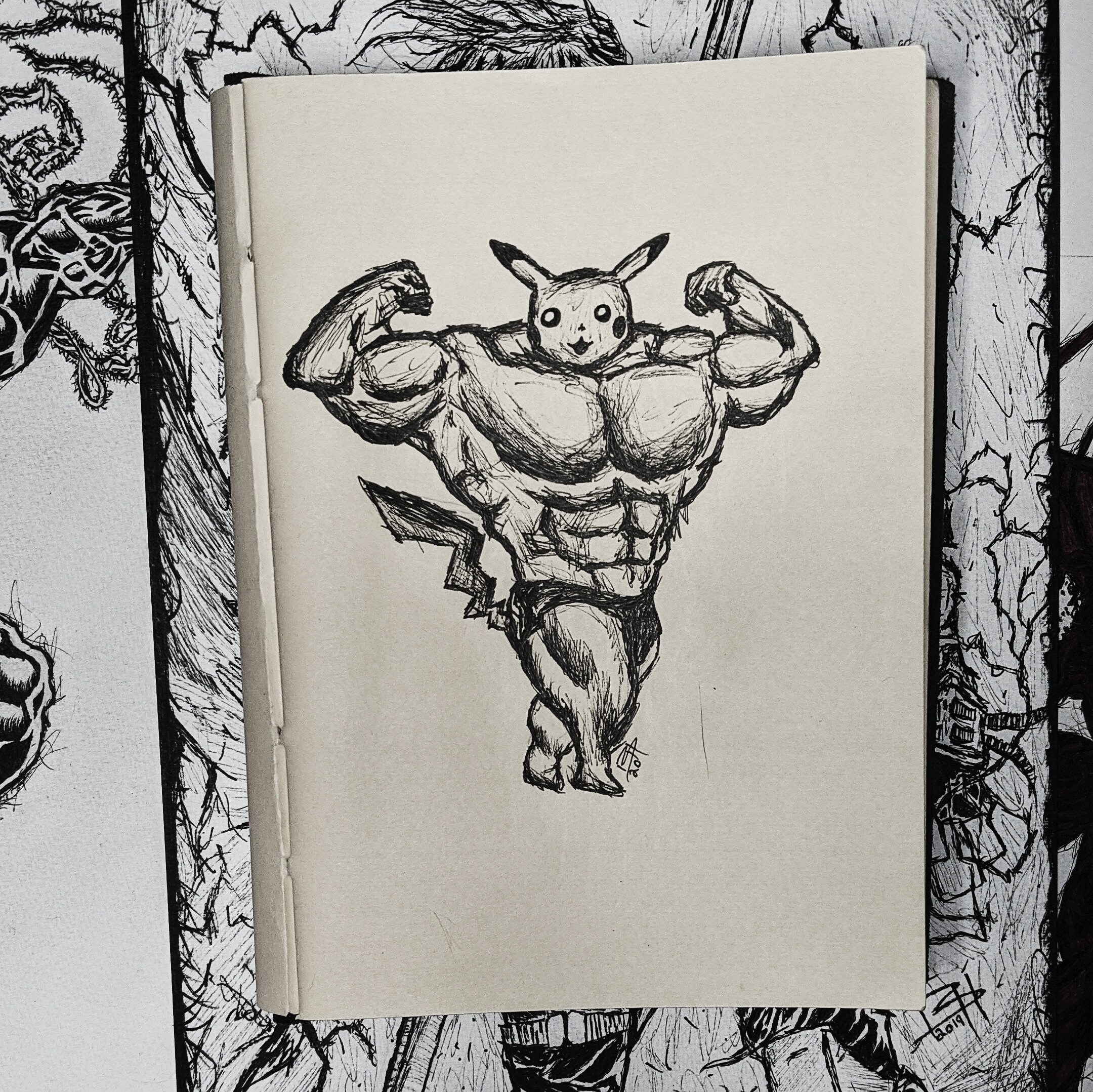 Swole Pikachu Vinyl Sticker - Etsy