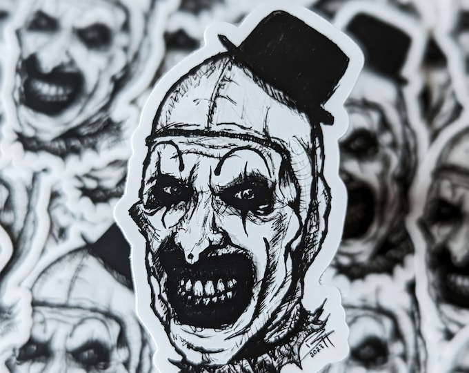 Art the Clown Vinyl Sticker - Etsy