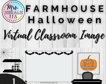 Spring Farmhouse Bitmoji Virtual Classroom Background Template PNG ...