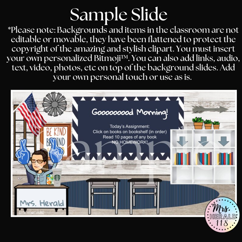 Farmhouse Holiday Bitmoji Classrooms | Virtual Classroom | Google ...