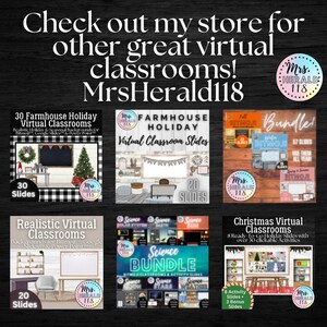 Christmas Virtual Classrooms W/ 30+ Activity Links Ready-to-go Games ...
