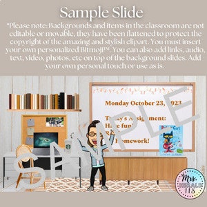 20 Realistic Virtual Classroom Backgrounds for Bitmoji Google Slides ...