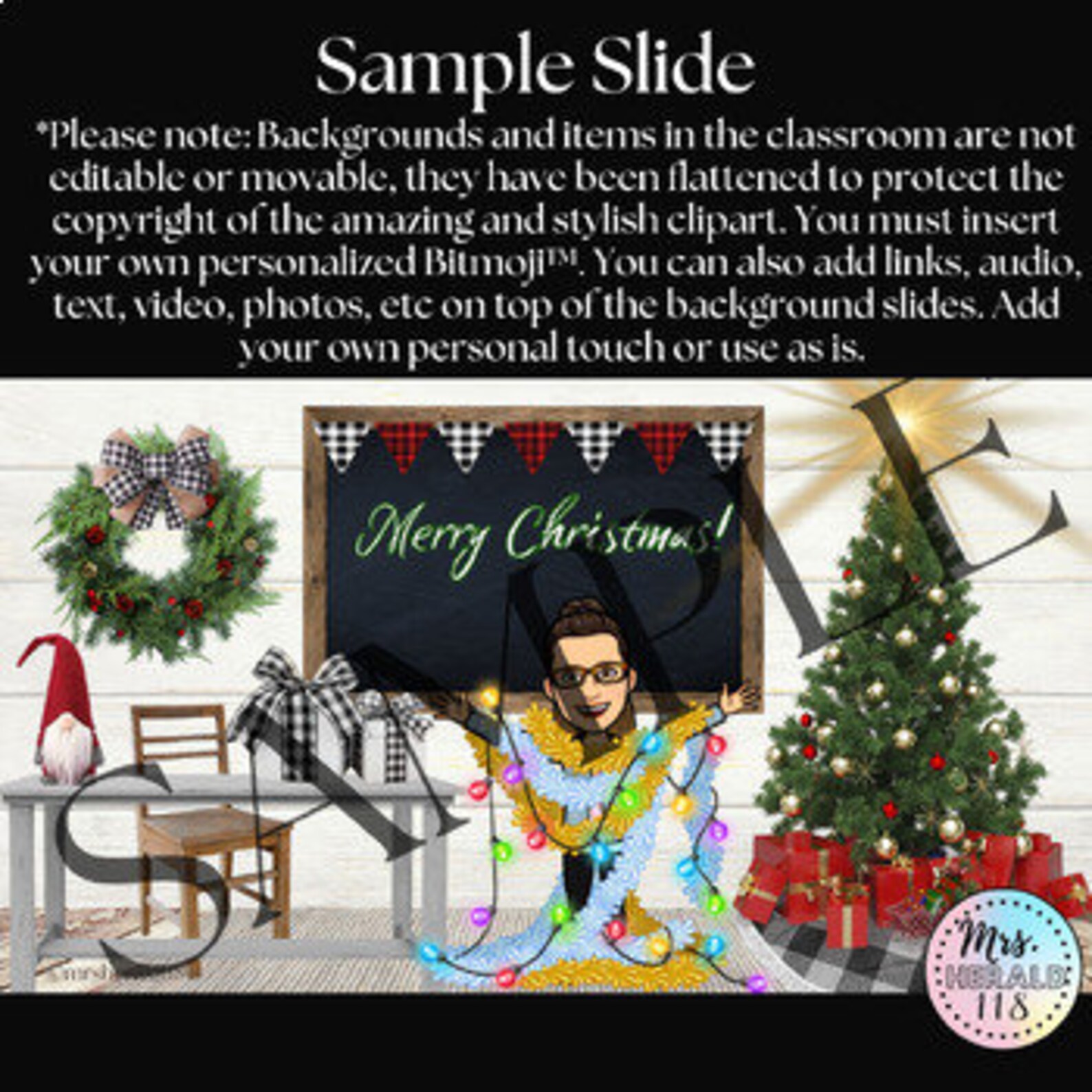 30 Realistic Farmhouse Holiday Seasonal Virtual Classroom Backgrounds ...