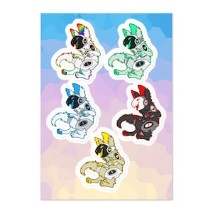 All Colors Protogen Sticker Sheet - Etsy