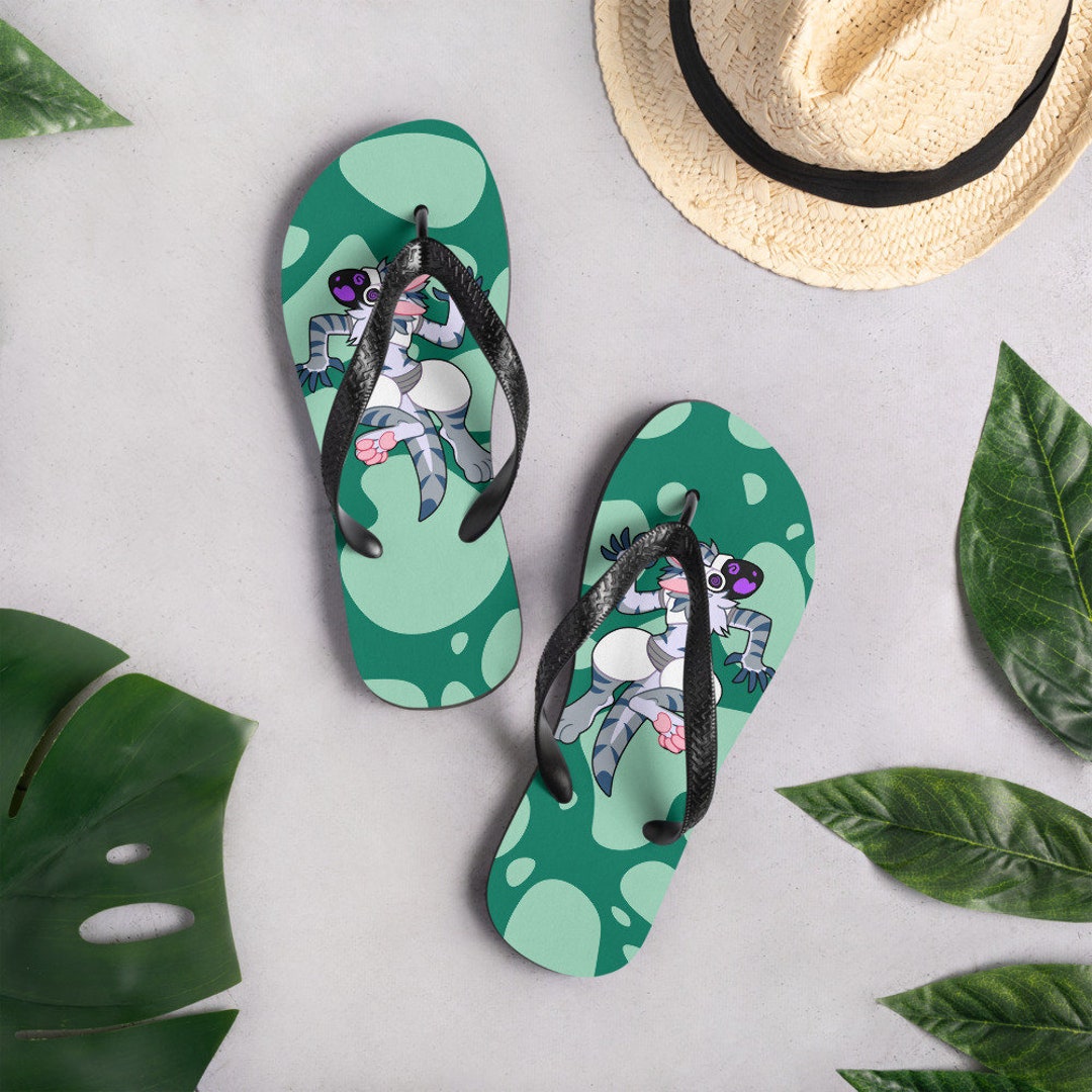 Squished Protogen Flip-flops - Etsy