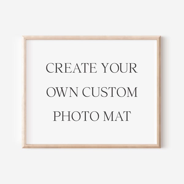 Custom Photo Mat - Etsy