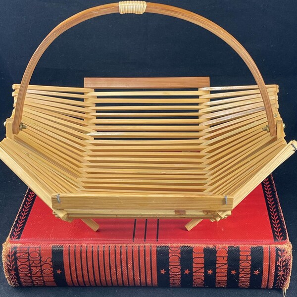 Wood Slat Basket - Etsy