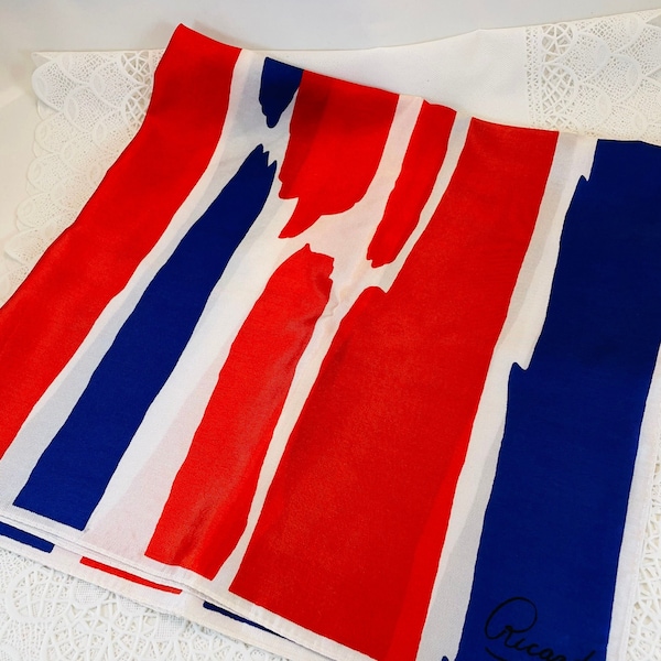 Red White Blue Scarf - Etsy