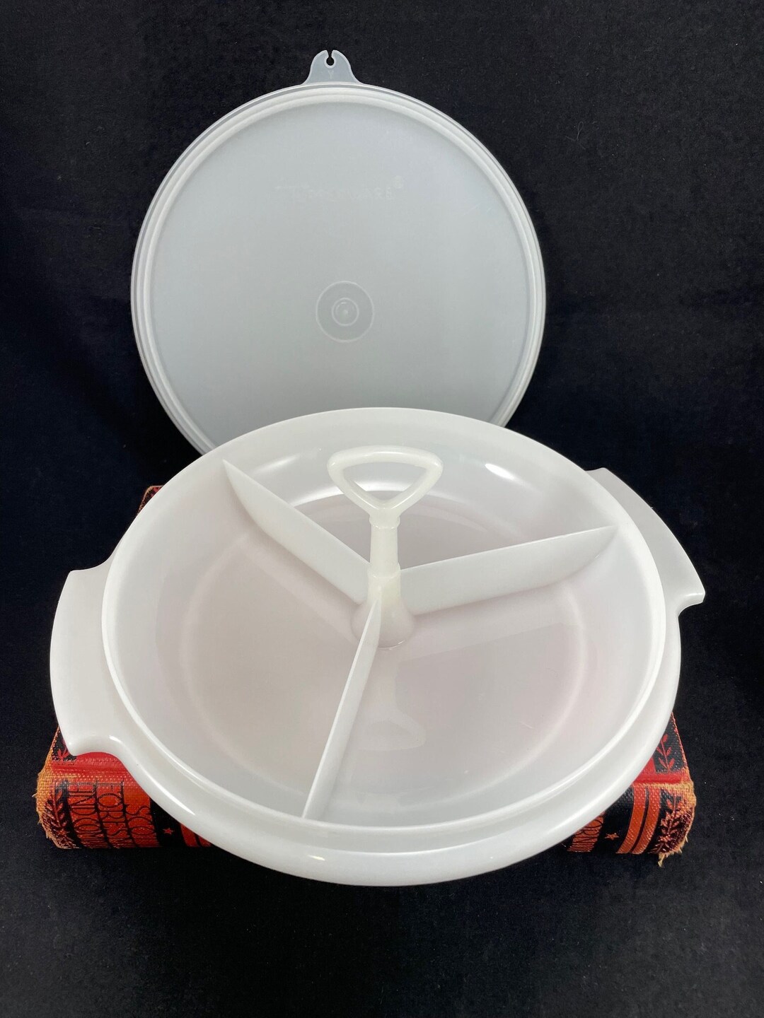 Vintage Tupperware 3 Section Divided Relish Tray/server, Made in USA ...