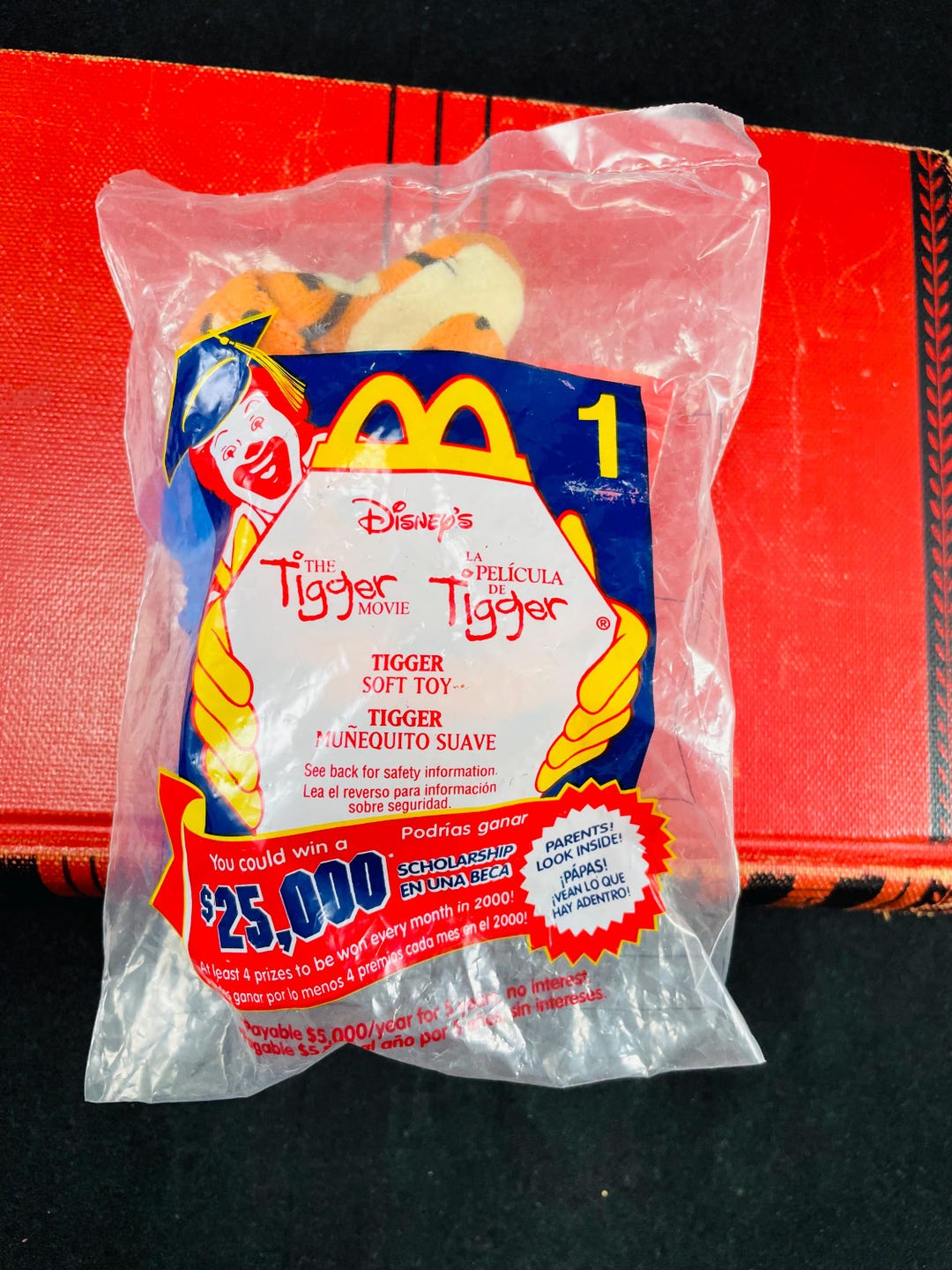Vintage Collectible Tigger Plush Toy on a Clip, Disney's the Tigger ...