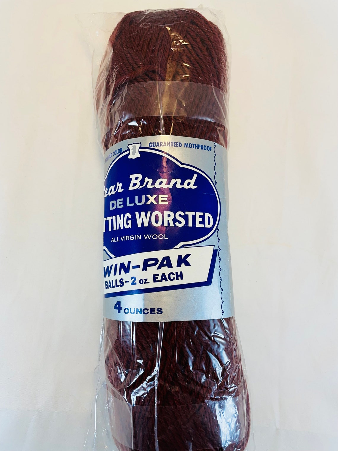 One Twin-pak of Bear Brand Yarn Deluxe Knitting Worsted Wool - Etsy