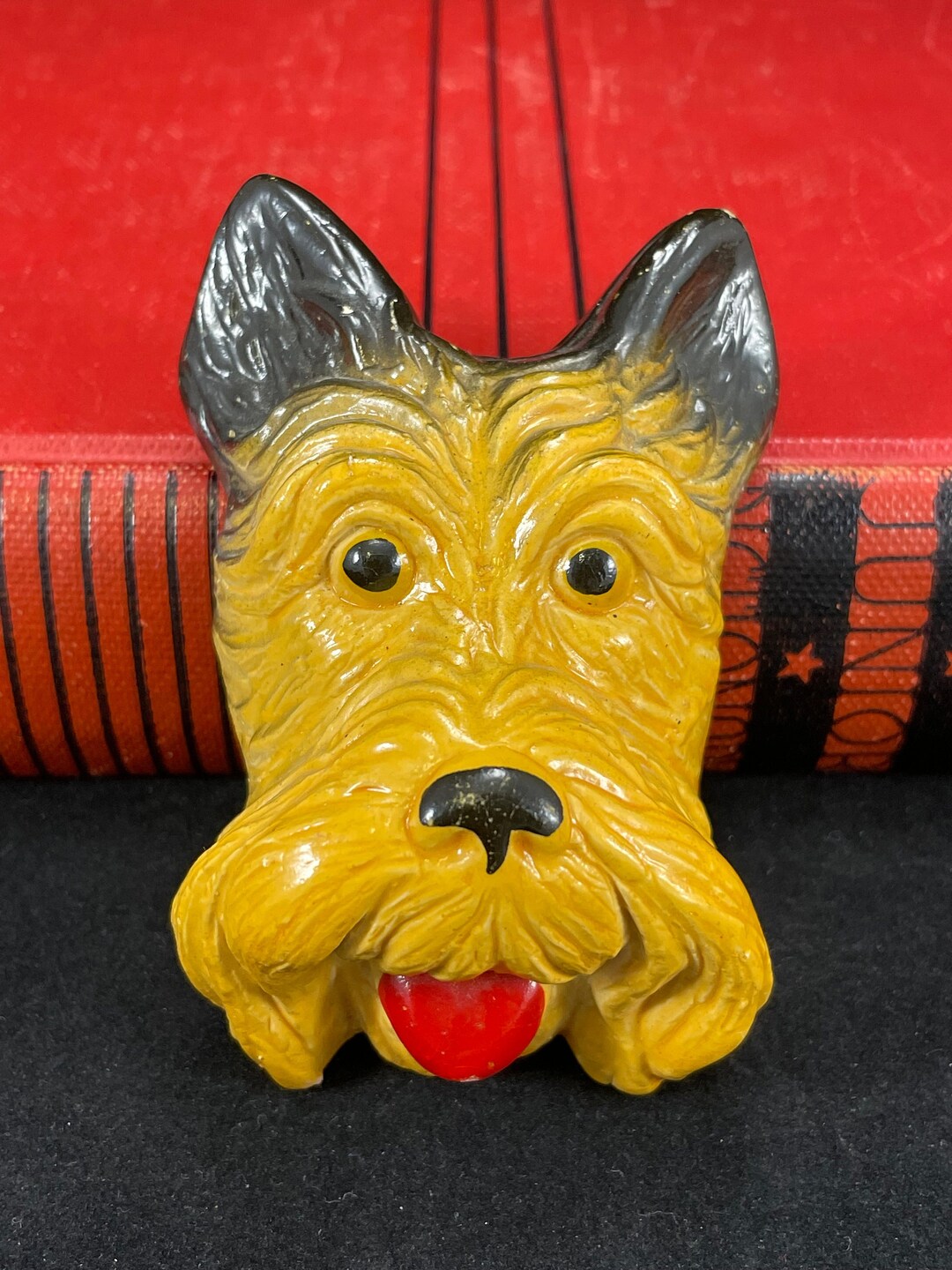 Vintage Chalkware Scottie Dog Wall Hanging, Scottie Lovers, Dog Lovers ...