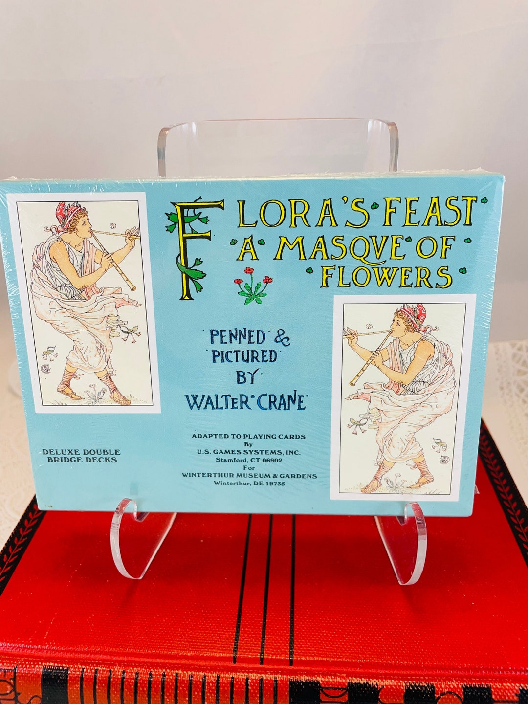 Box of Deluxe Double Deck Bridge Cards, Flora's Feast, A Masque of ...