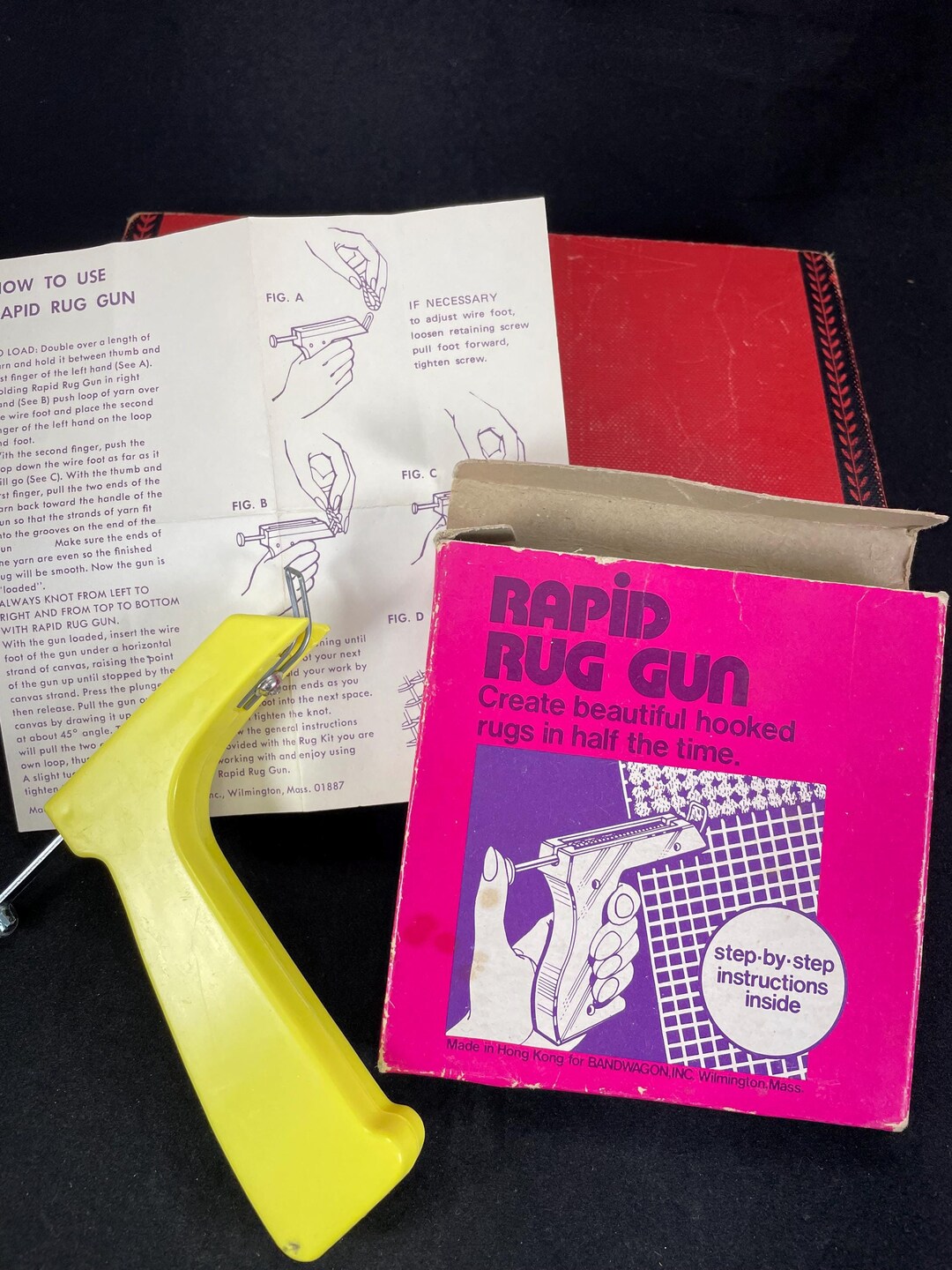 Vintage Rapid Rug Gun, Creates Beautiful Hooked Rugs in Half the Time ...