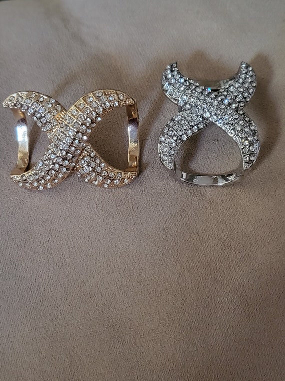 Silk scarf ring buckle - Gem