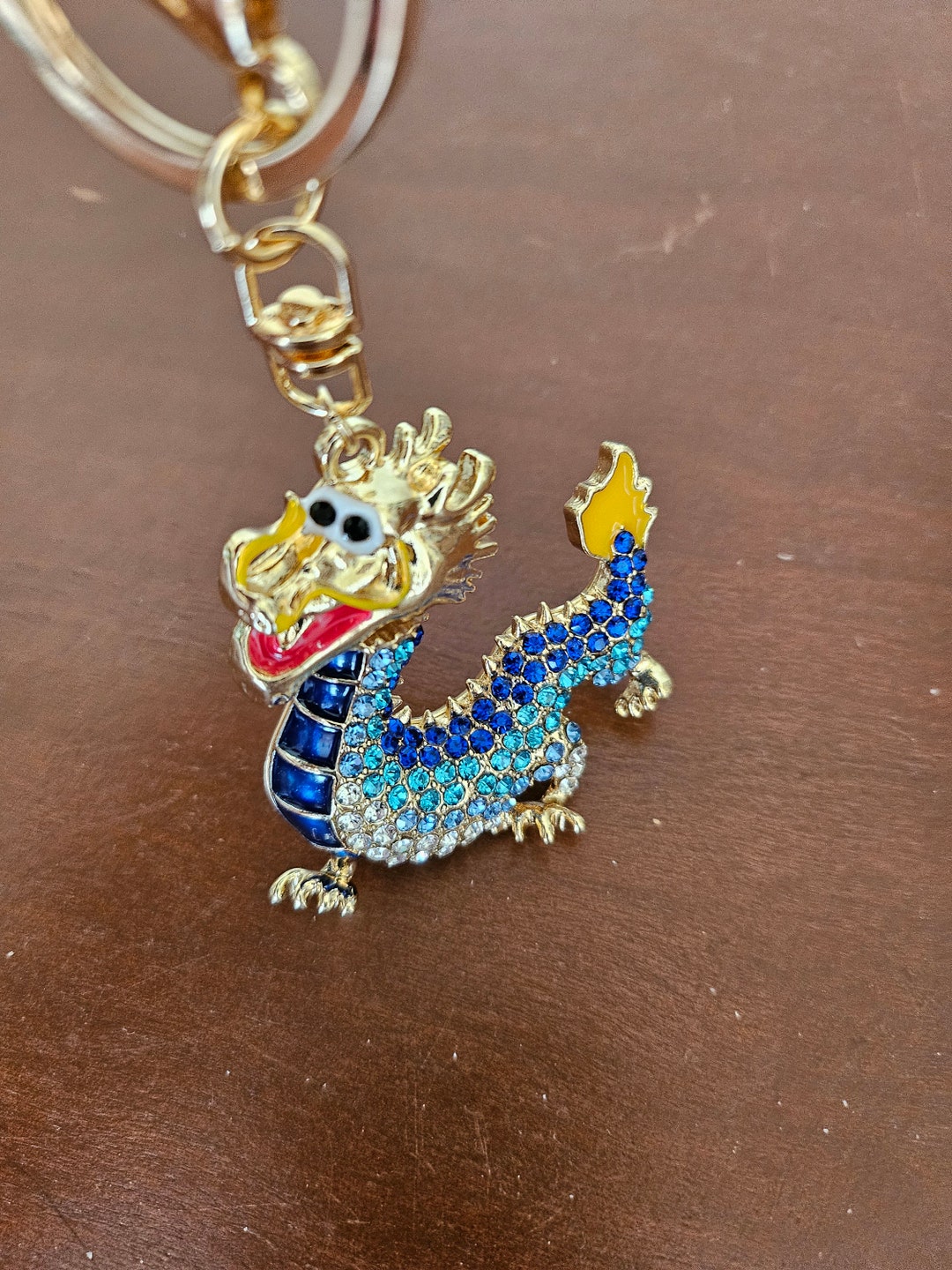 Vintage Dragon Charm Key Chain, Bag Pendant, Car Decor Decorative Key ...