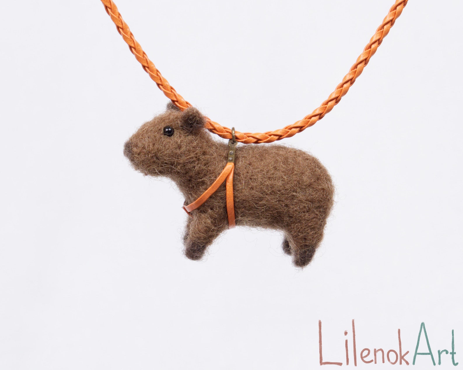 Capybara Necklace Capy Jewelry Capybaras gift Carpincho | Etsy