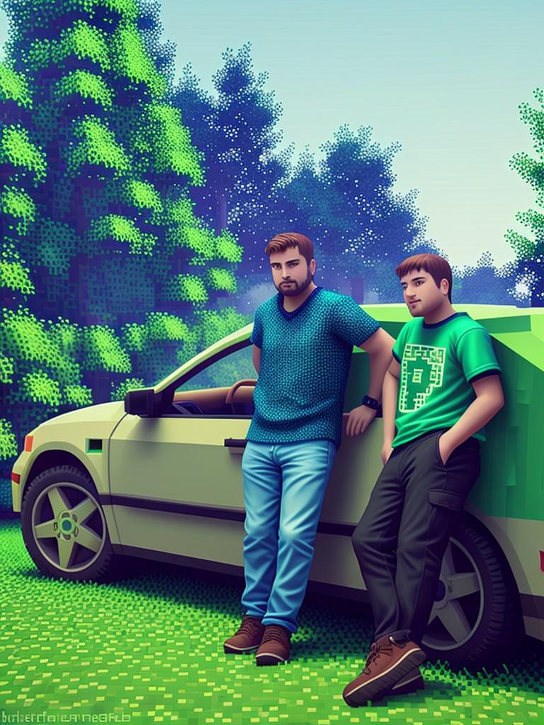 Personalized Minecraft-themed Photo - Custom Digital Art, Unique Gift ...