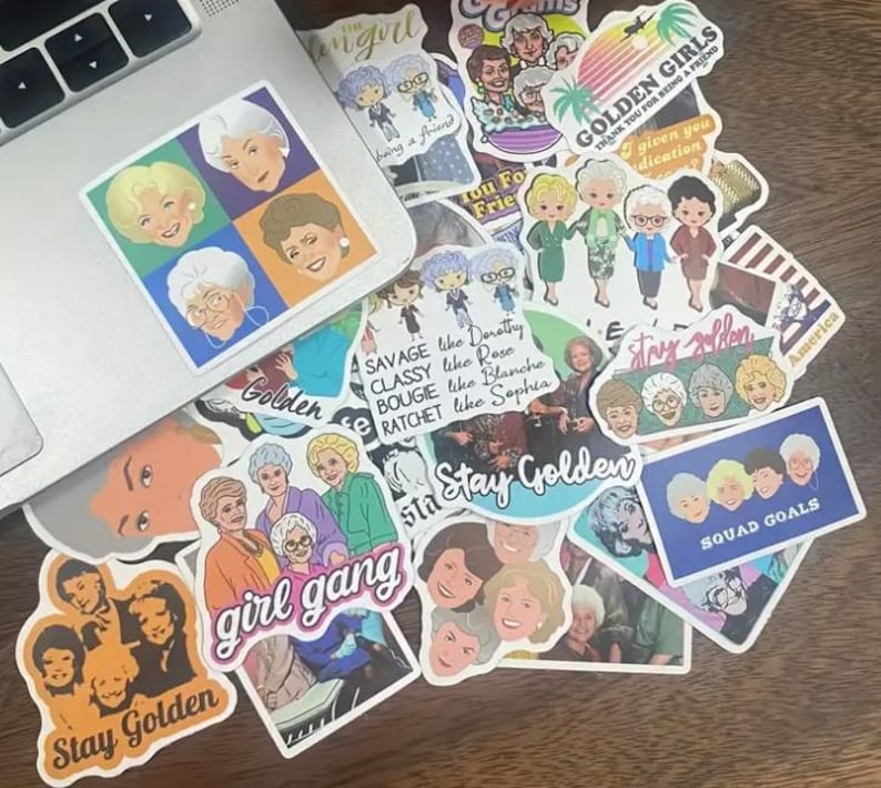 Golden Girls Stickers, Vinyl Stickers, Dorothy Zbornak, Rose Nylund ...