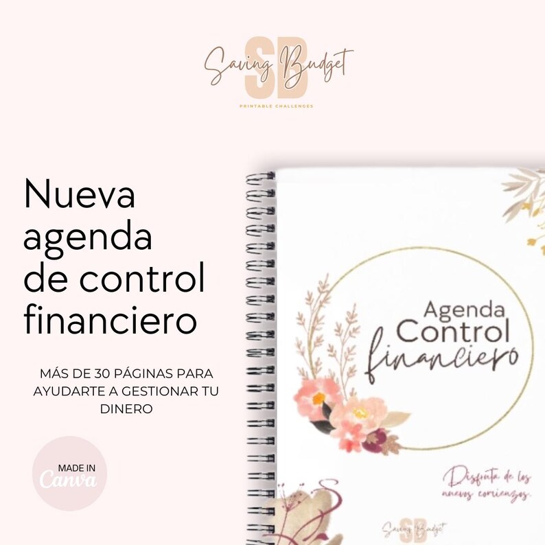 A5 Financial Planner in Spanish, Finance Diary, Undated Perpetual Diary ...