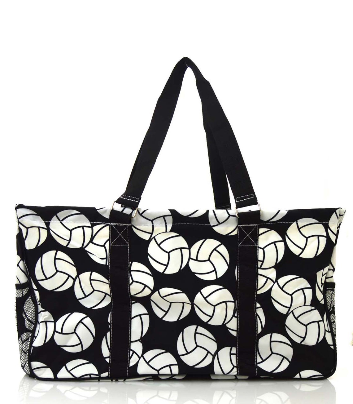Monogrammed Volleyball Print Large Collapsible Utility Storage | Etsy