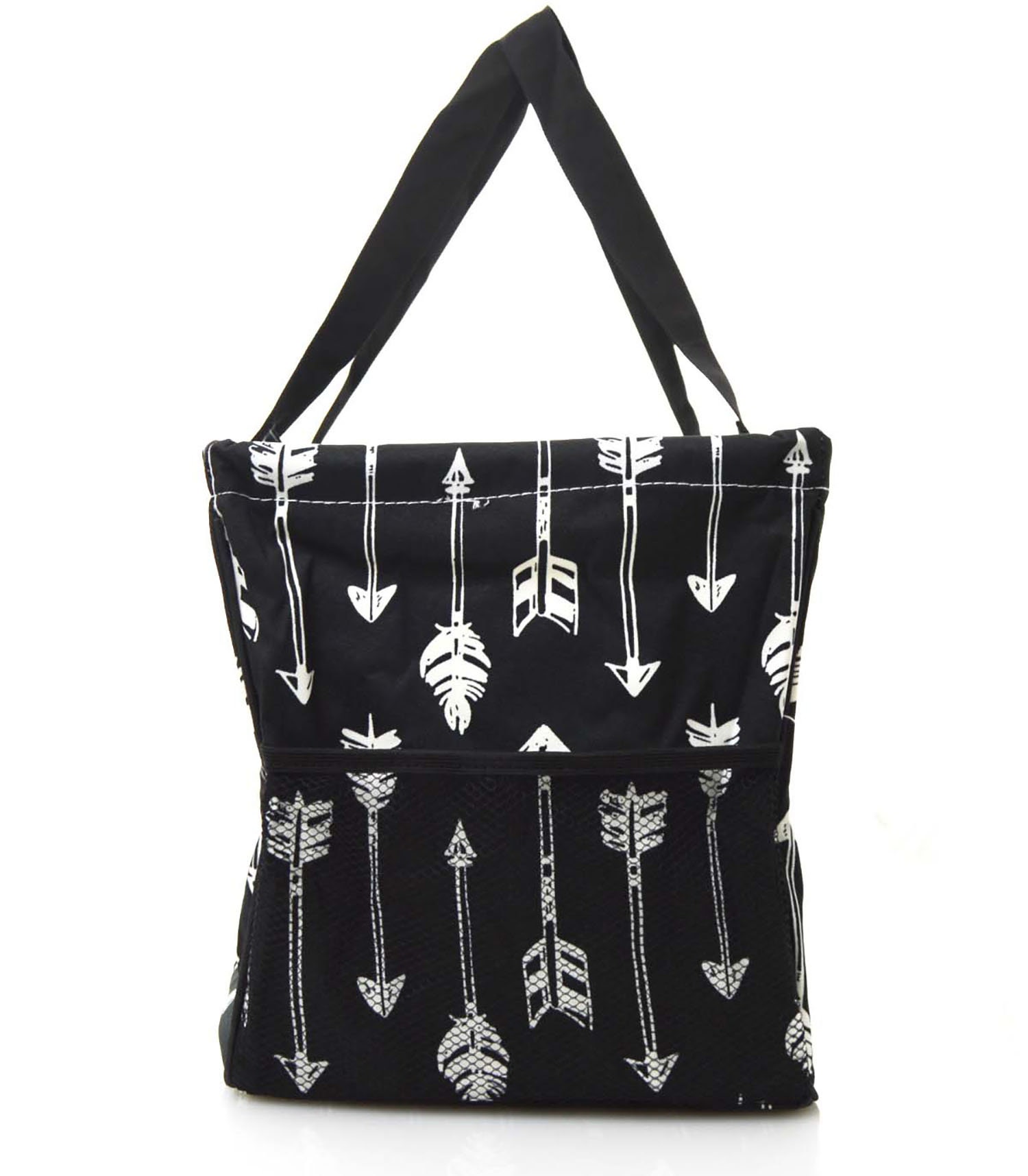 Monogrammed Arrow Print Large Collapsible Utility Storage Tote ARB603BK ...