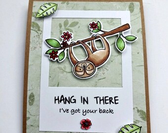 Sloth Get Well Card | Etsy