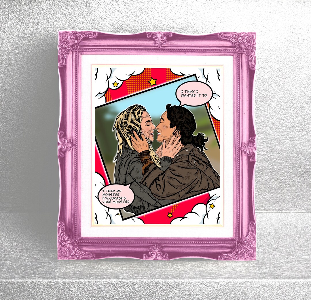 Eve and Villanelle, Killing Eve Inspired Somerset Velvet Giclée Print ...