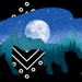 Celestial Bison Print Bison Print Bison Buffalo Animal - Etsy