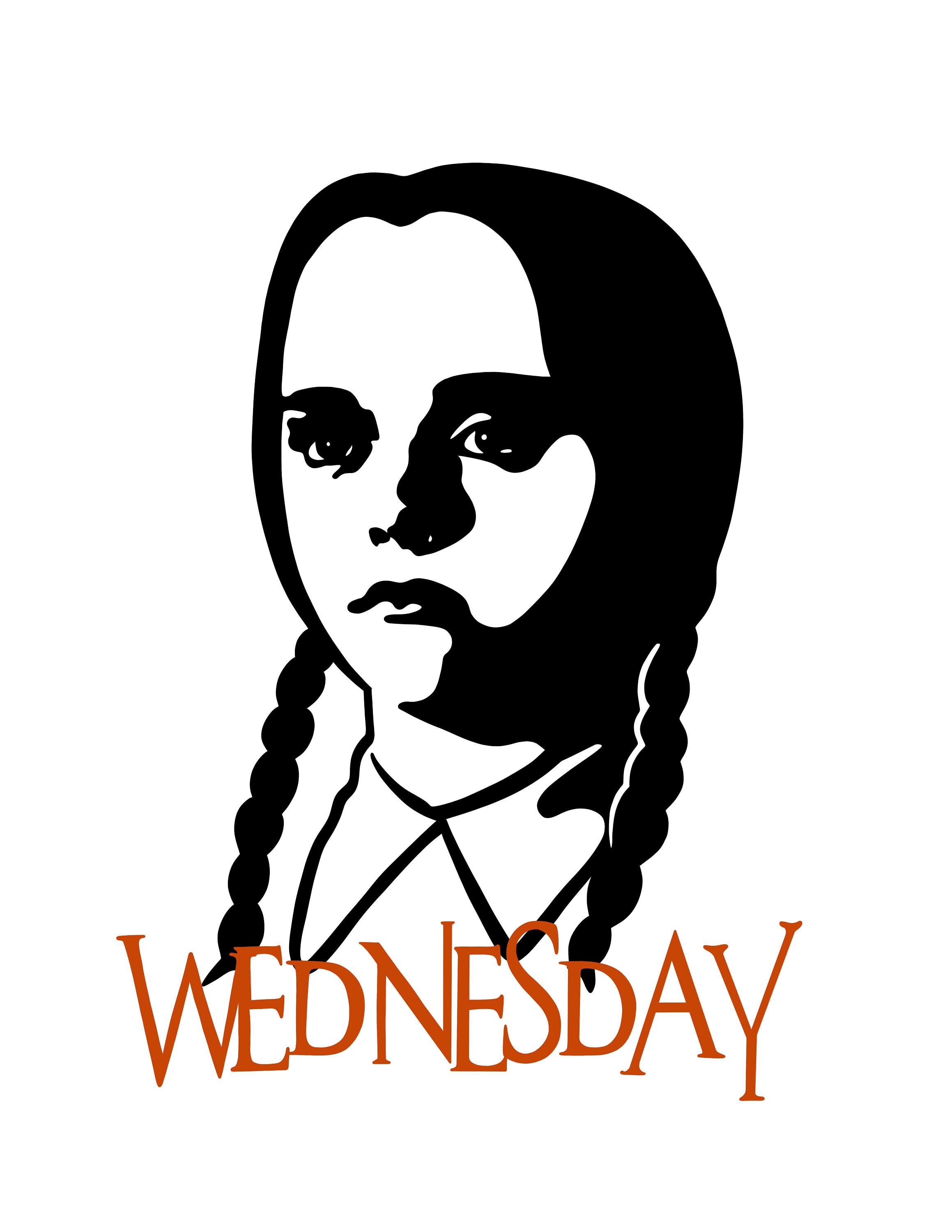 Wednesday Addams Print, Addams Family, Addams Family Poster