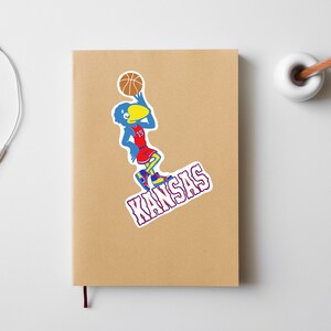 KU Basketball Jayhawk Sticker, University of Kansas, KU, Jayhawks ...
