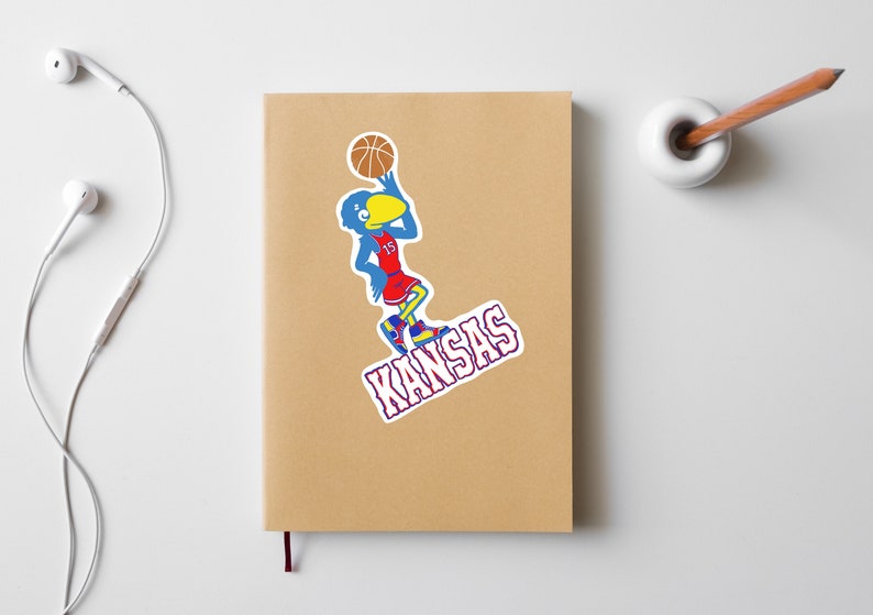 KU Basketball Jayhawk Sticker University of Kansas KU | Etsy