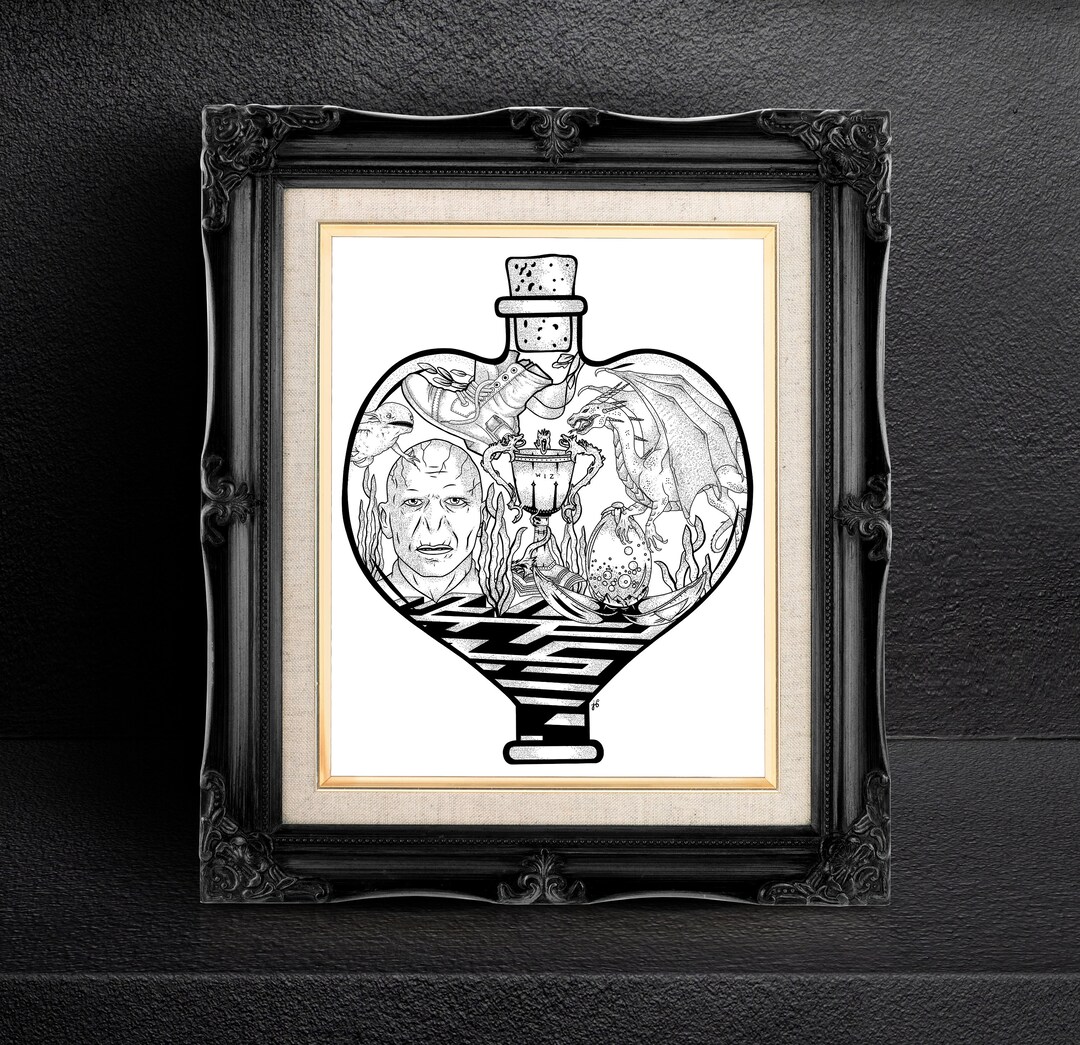 HP Inspired Potion Bottle #4, Potions, Magic, Digital Print, Movie ...