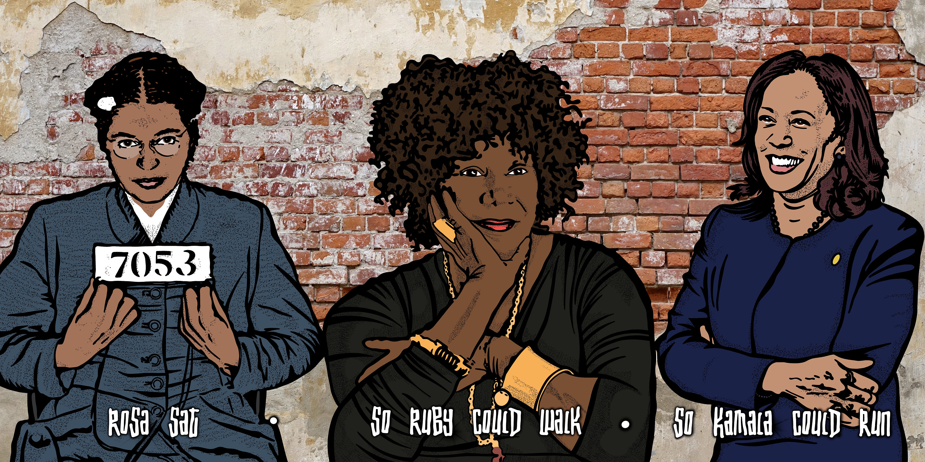 Rosa Parks Ruby Brides Kamala Harris Sticker Feminism | Etsy