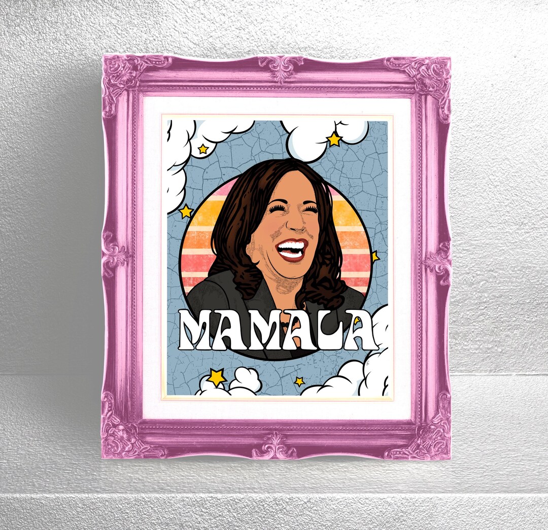 Kamala Harris Mamala Giclée Print, Madam President, President, Vice ...