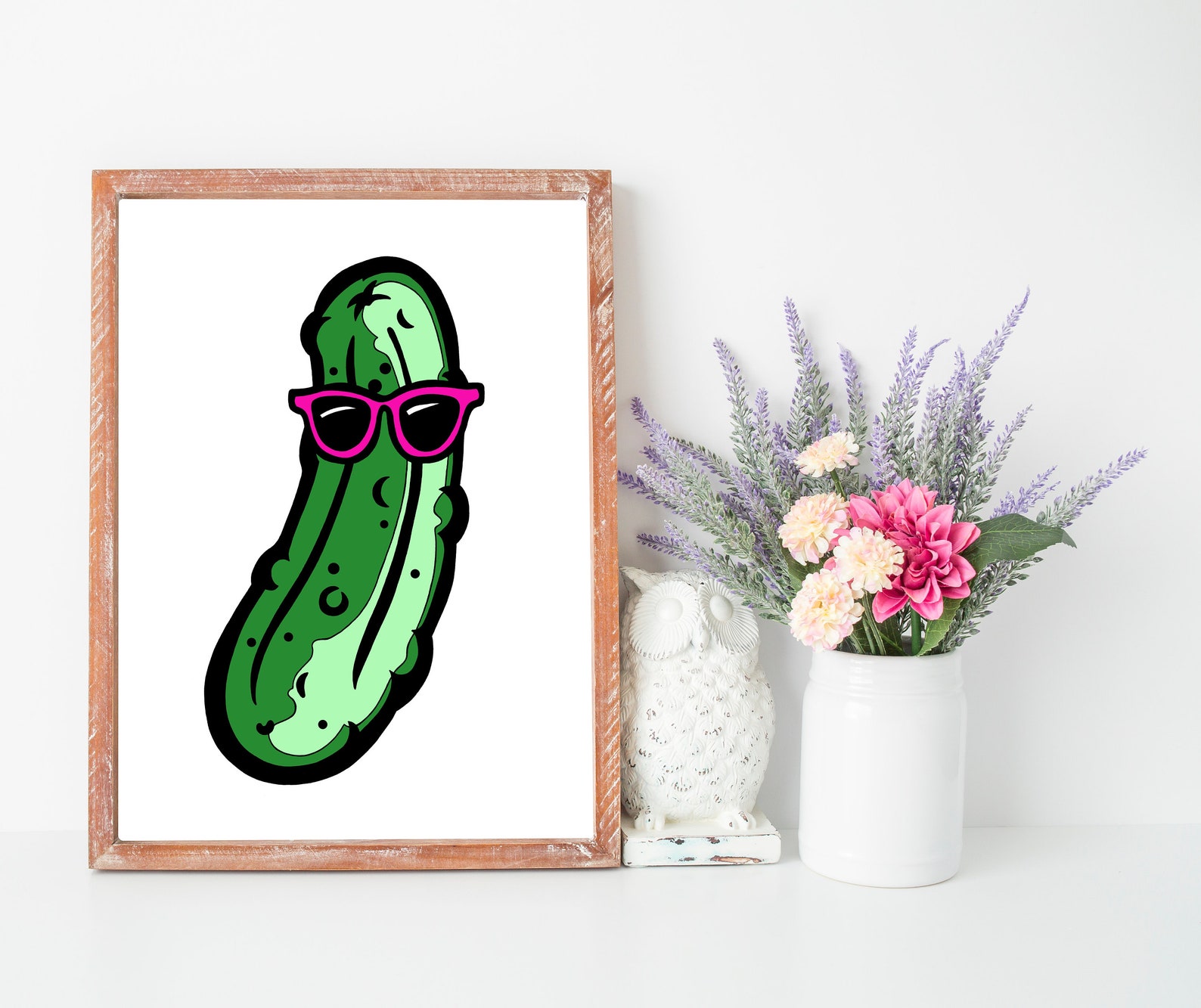 Cool Pickle Print Pickle Food Food Art Kitchen Kitchen | Etsy
