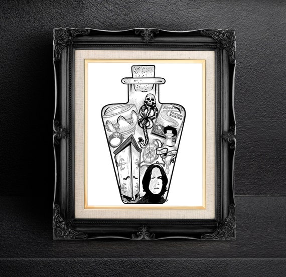 HP Inspired Potion Bottle 6 Potions Magic Digital Print | Etsy