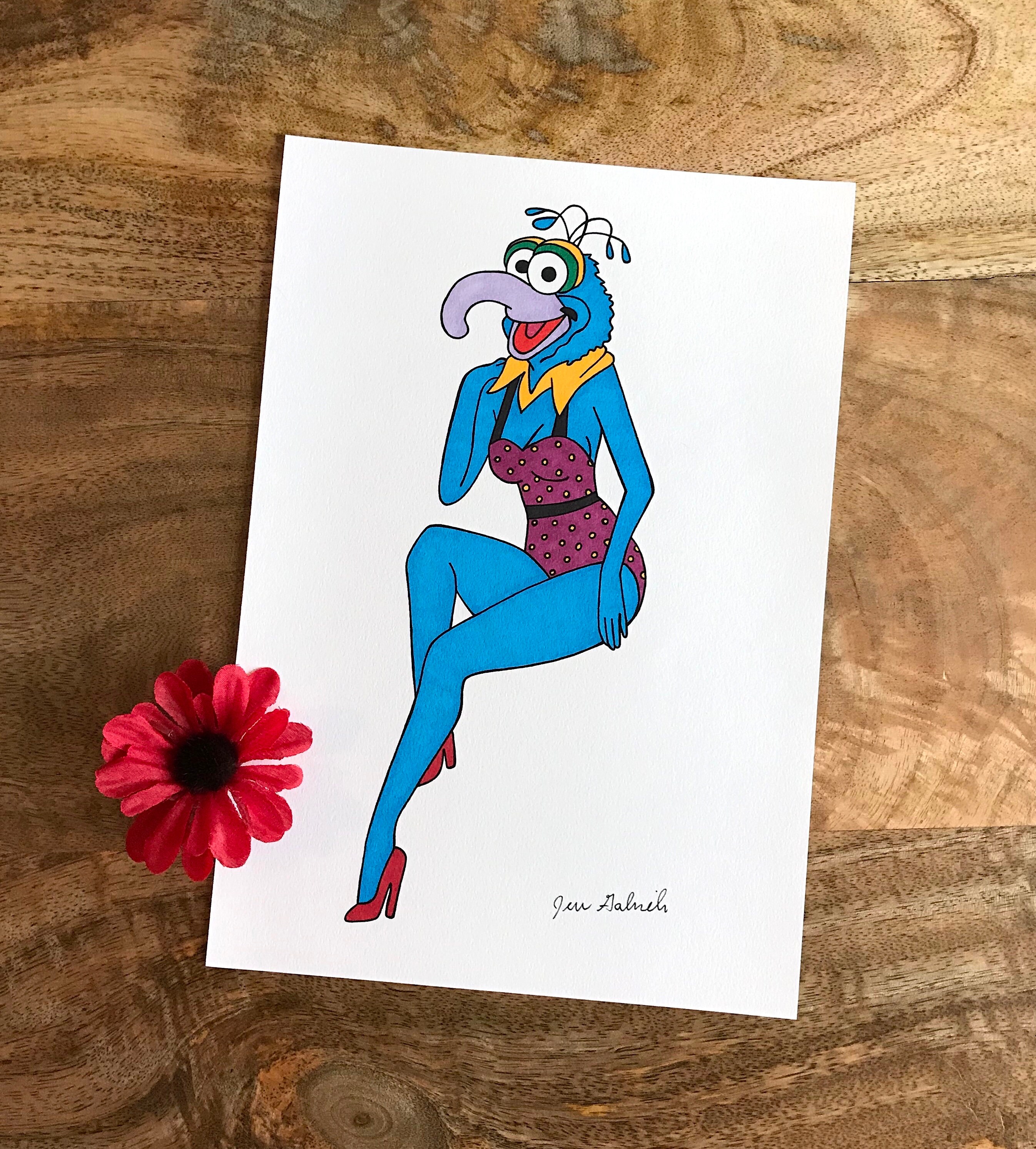 Gonzo Muppet Drawing