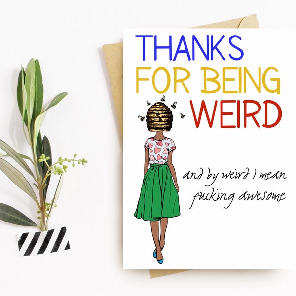 Weird Thank You - Etsy