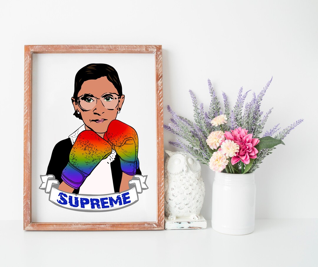 RBG Supreme Print, Ruth Bader Ginsburg, Notorious RBG, Supreme Court ...