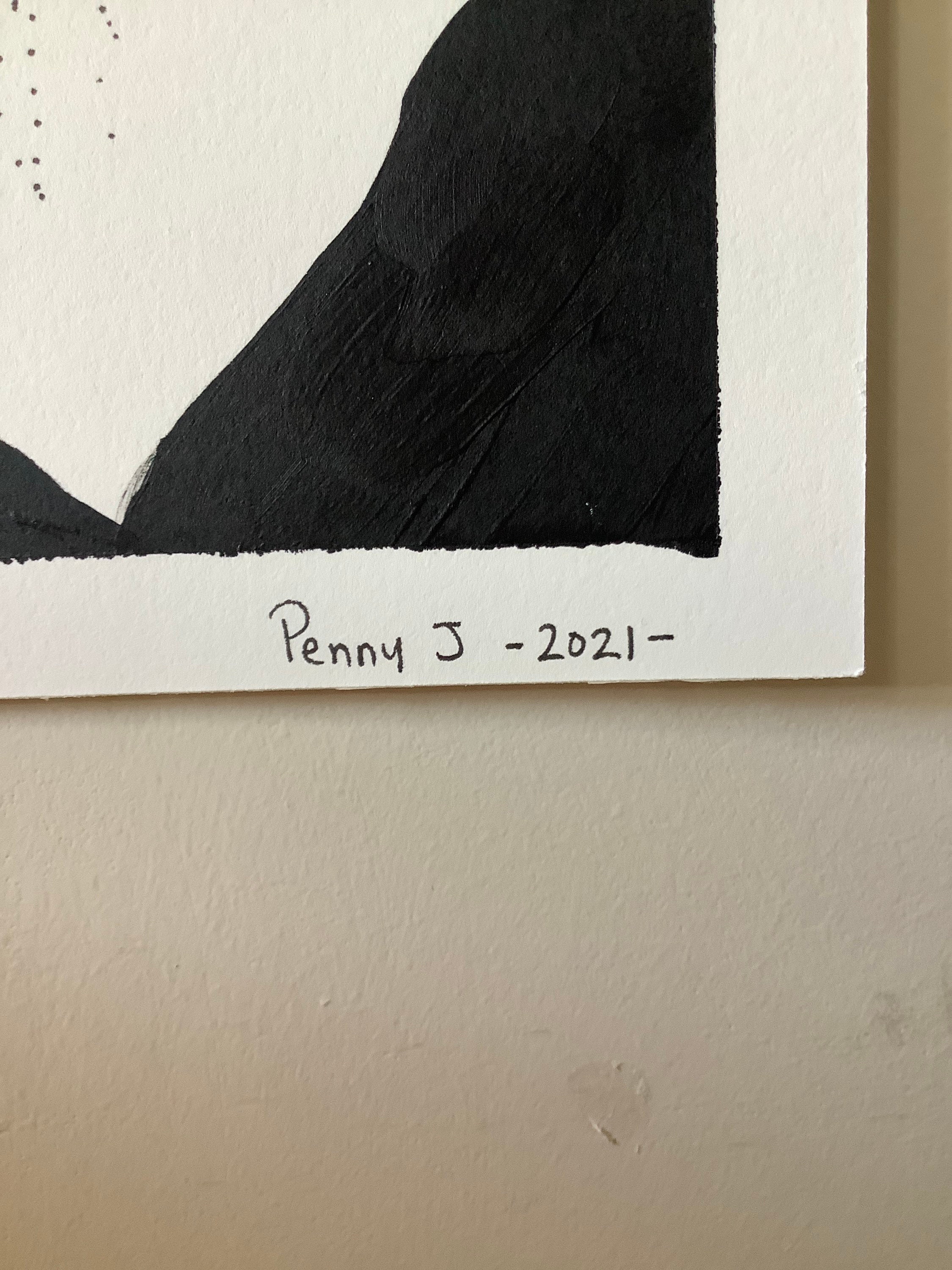 Rose Pink Acrylic Paint Ink Stippling Drawing Acrylic Painting - Etsy