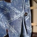 Blue Chevron Tote Shoulder Bag, Blue Weekender Tote, Blue Dot Travel ...