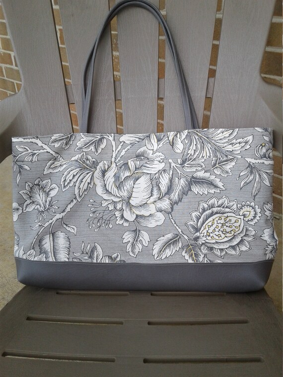 Gray Tote Bag Tote Bag Gray Tote Bag Bag Purse - Etsy