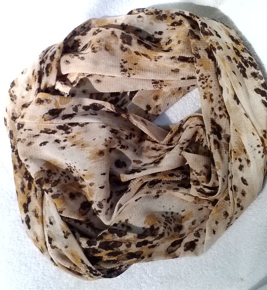 Animal Knit Mesh Infinity Scarf 8.5 X 72 Infinity Scarf - Etsy