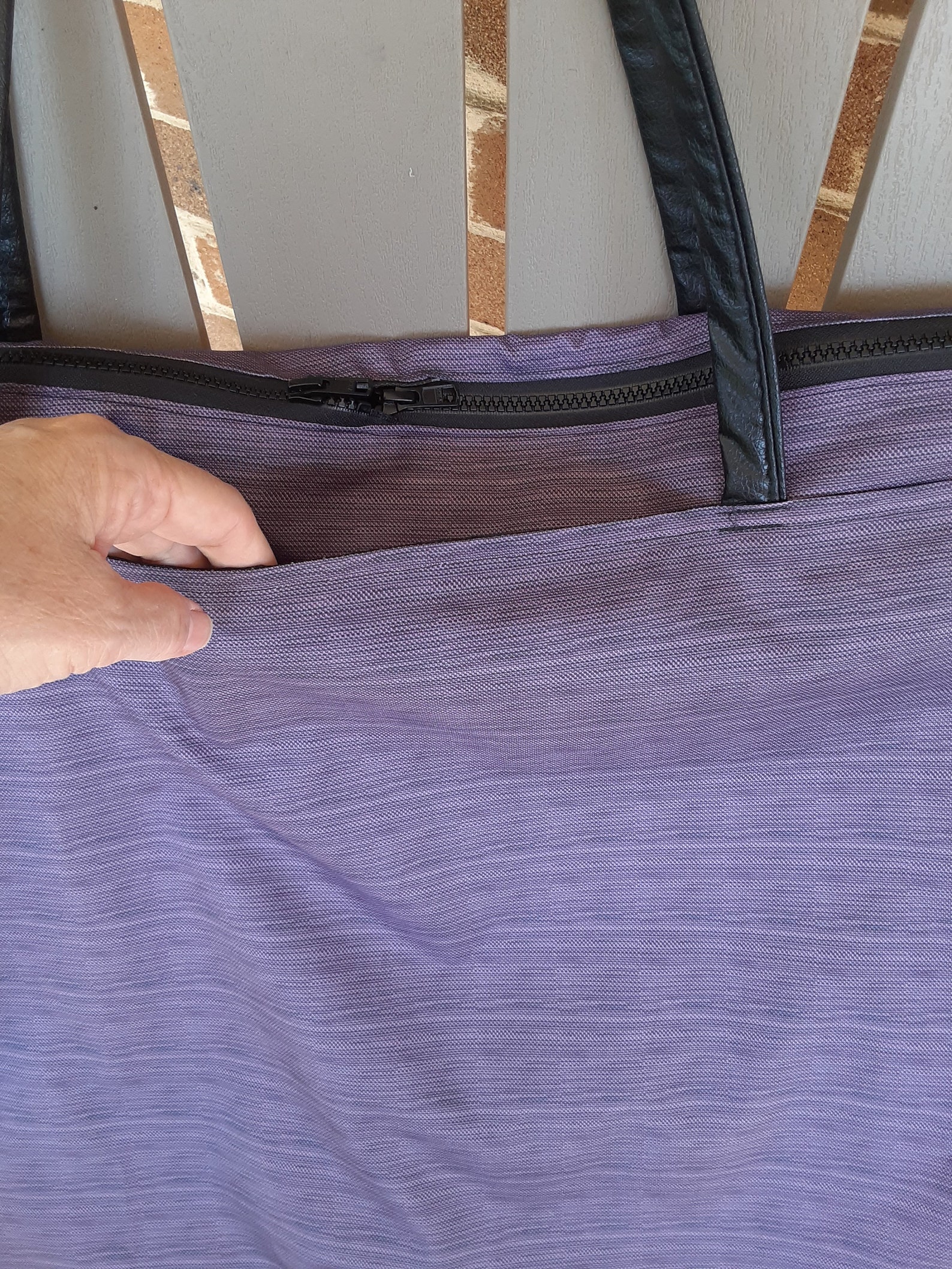 Purple Weekender Tote Bag, Purple Travel Accesdory, Overnight Bag ...