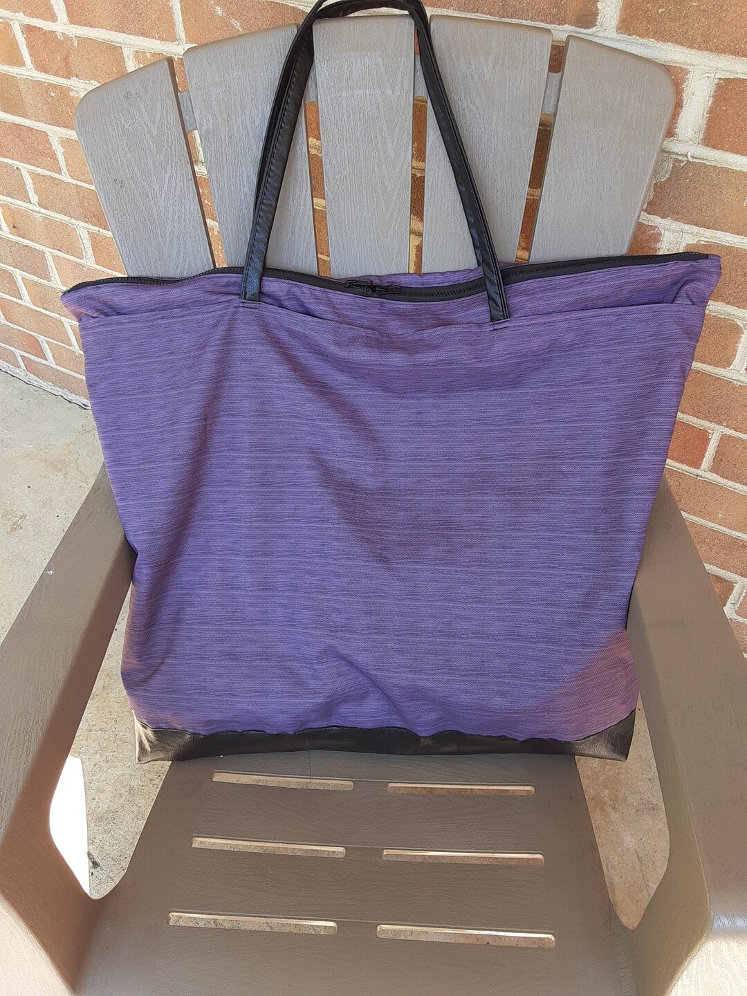 Purple Weekender Tote Bag, Purple Travel Accesdory, Overnight Bag ...