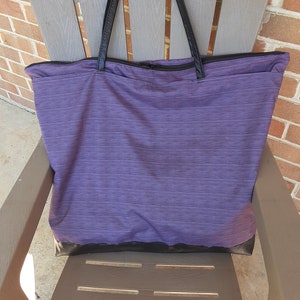 Purple Weekender Tote Bag, Purple Travel Accesdory, Overnight Bag ...