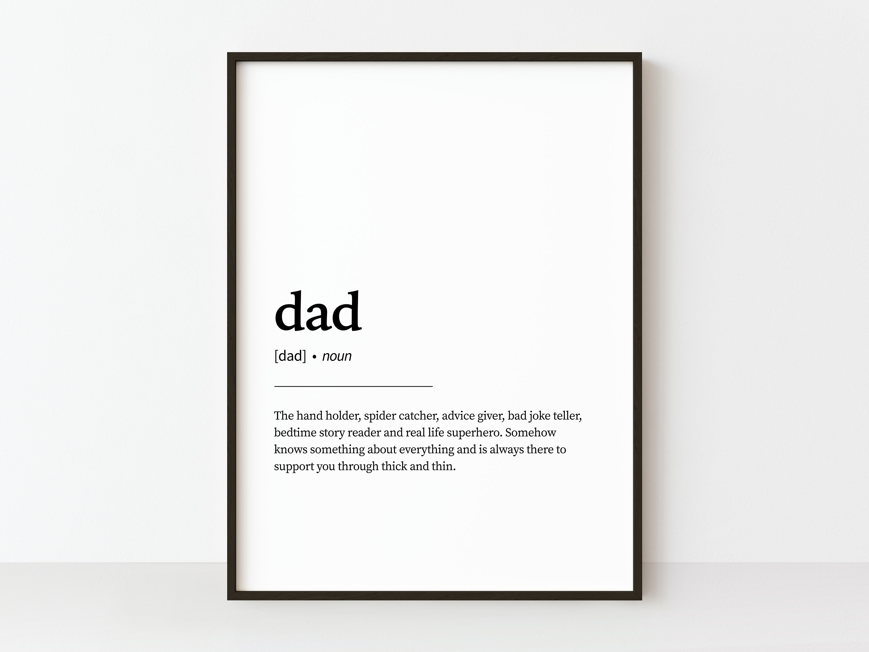 Dad Definition Print, Dad Wall Art, Funny Dad Quote, Gift for Dad, Gift ...